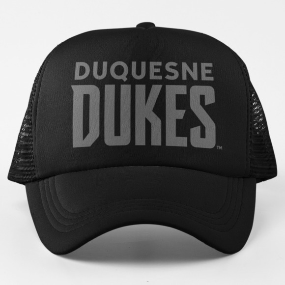 Accessories | New Duquesne Dukes Wordmark Tonal Blackout Foam Trucker ...